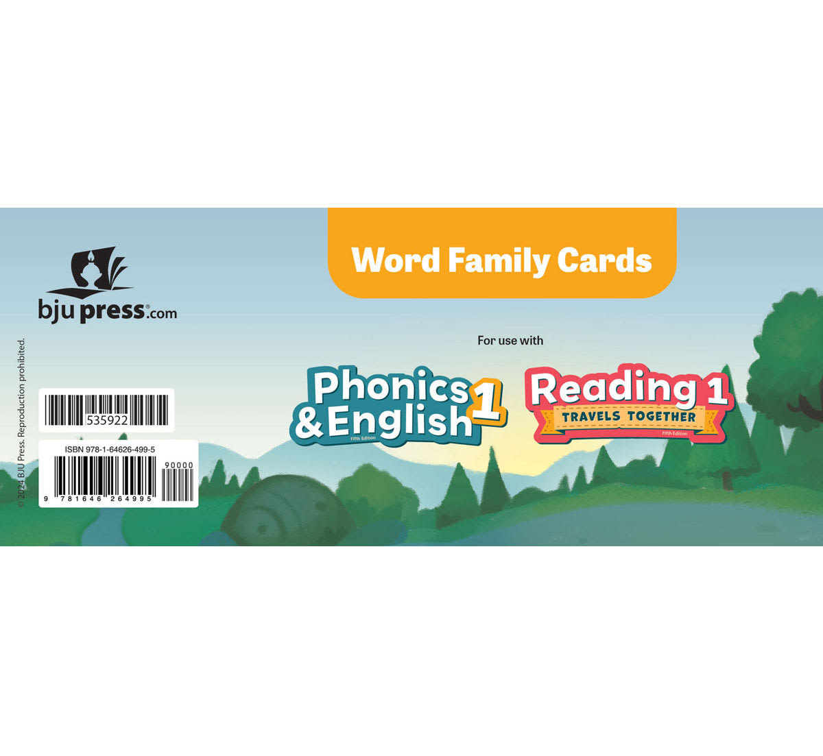 BJU Phonics and English 1 and Reading 1 Word Family Cards – Homeschool ...